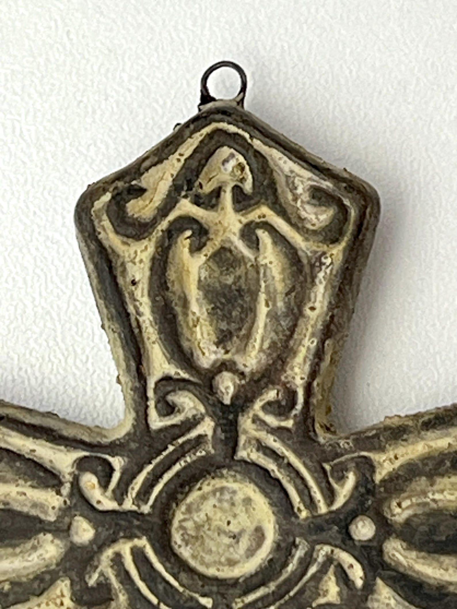 Small Ceramic Cross With Hanging Loop - Etsy