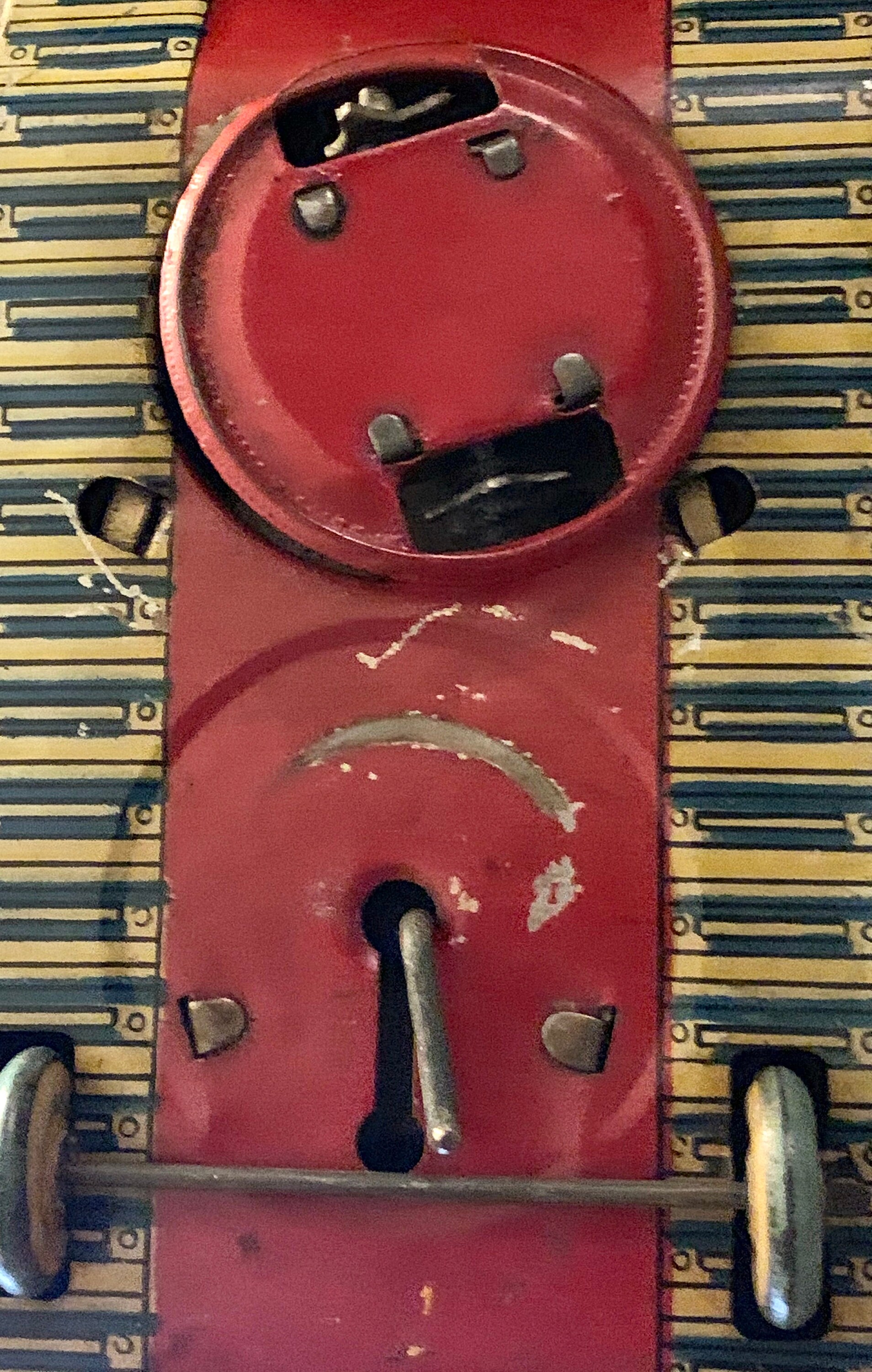 Vintage Tin Metal Wind up Toy man Soldier in Red - Etsy