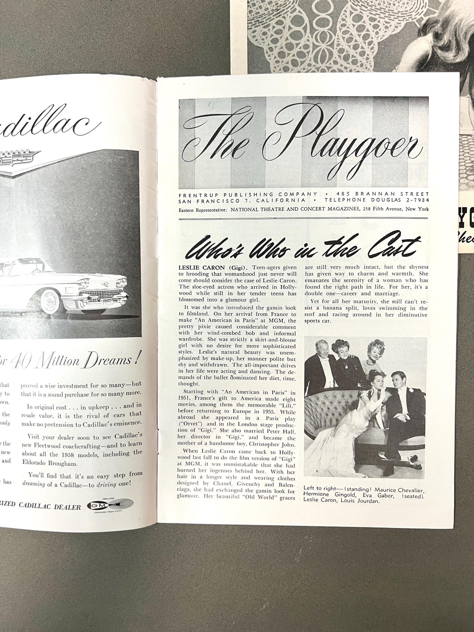 The Playgoer 1950's / Curran Theatre "cat on a Hot Tin Roof" & Stage ...