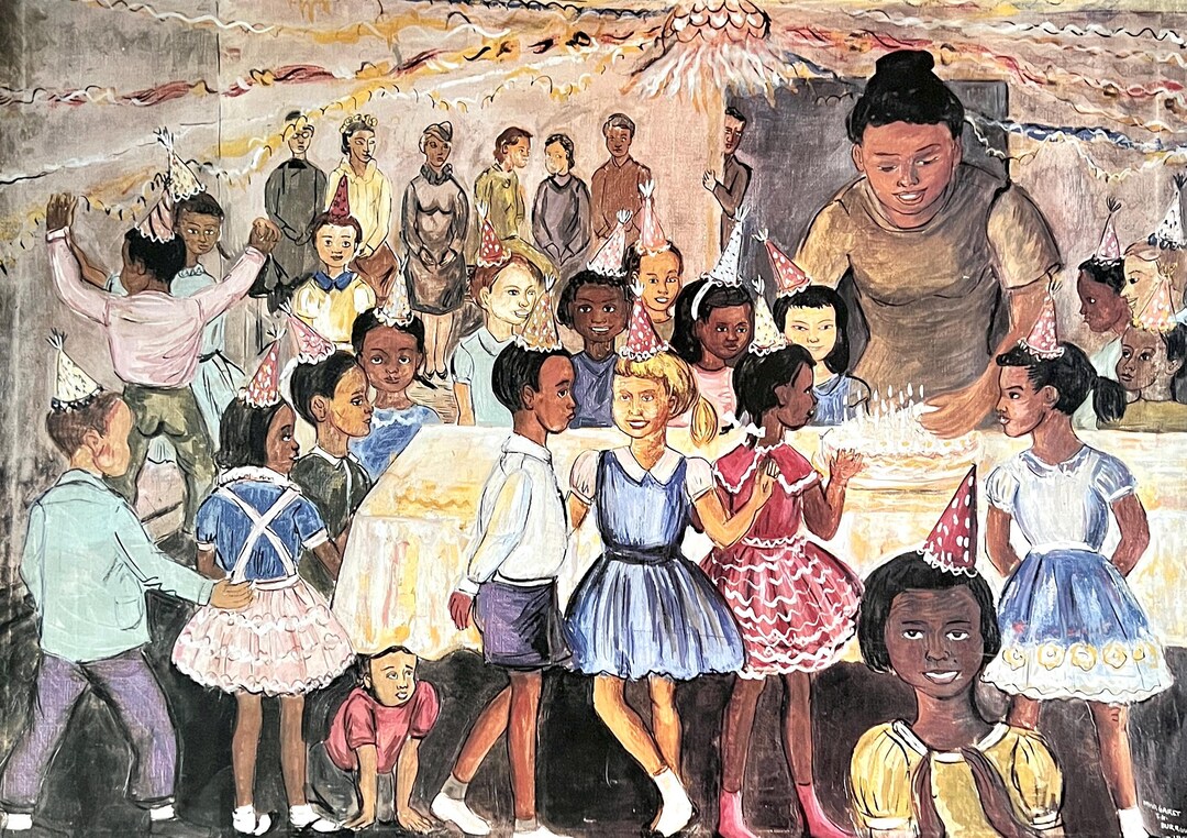 Margaret Taylor Burroughs Signed & Dated Color Litho Print "birthday ...
