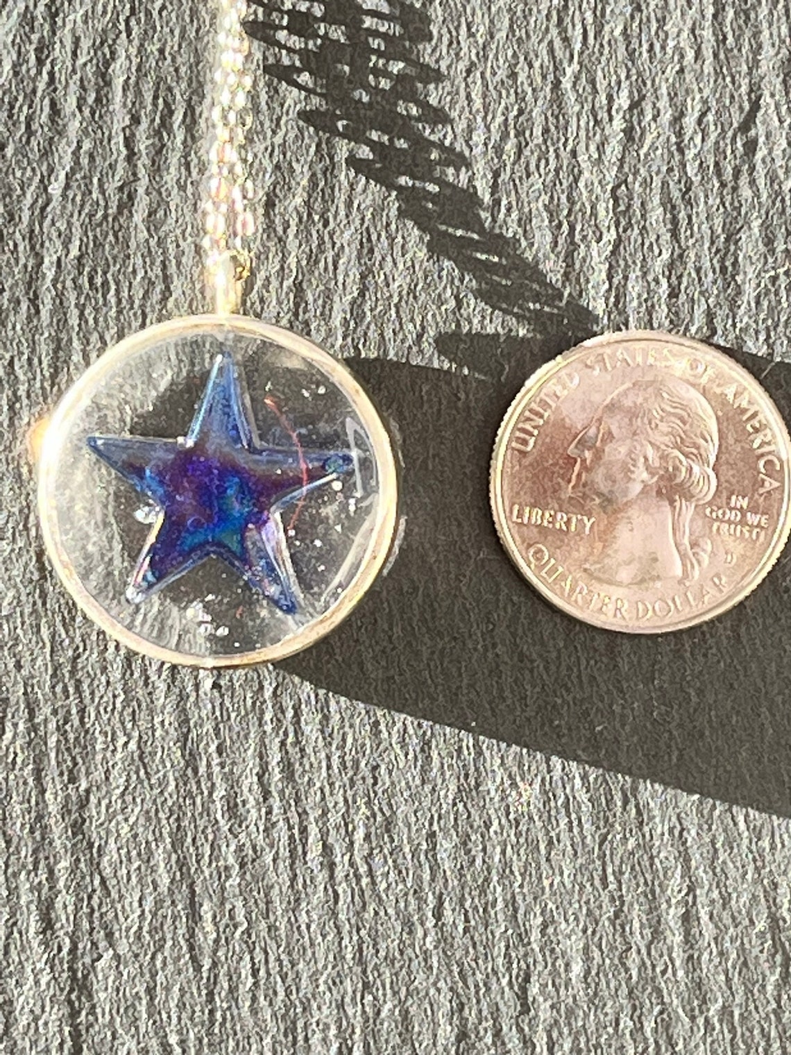 Glass Star Pendant - Etsy