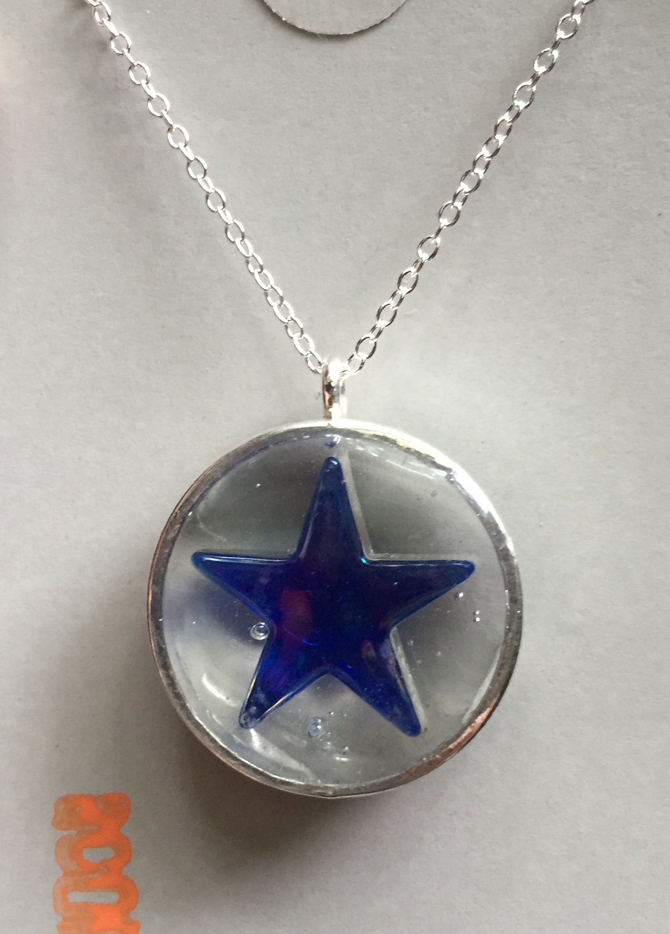 Glass Star Pendant | Etsy