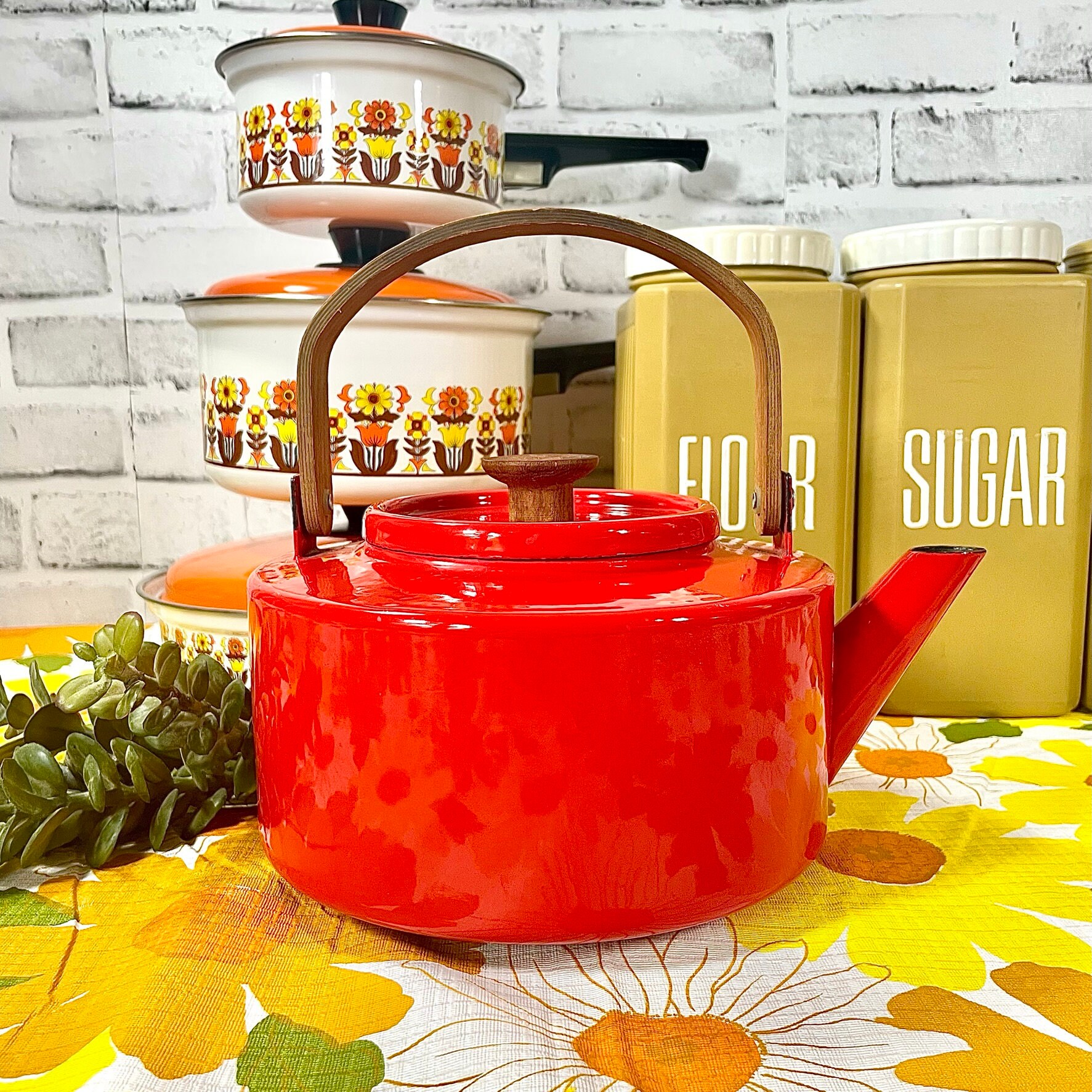 Red Tea Kettle Copco