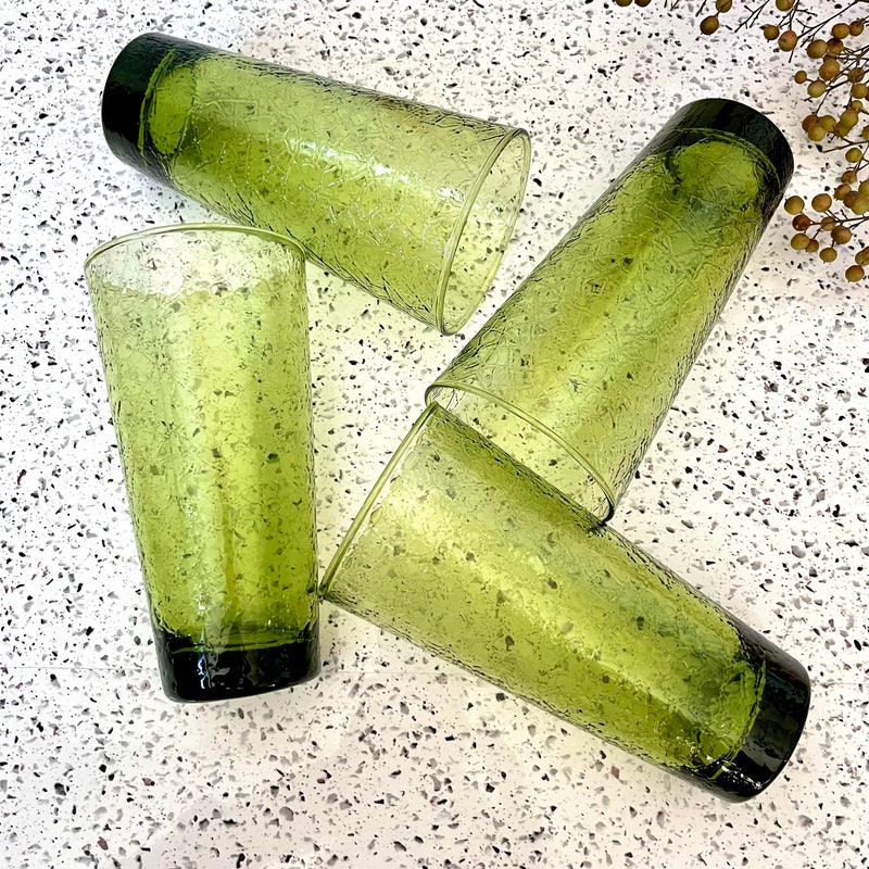 Green Glassware - Etsy