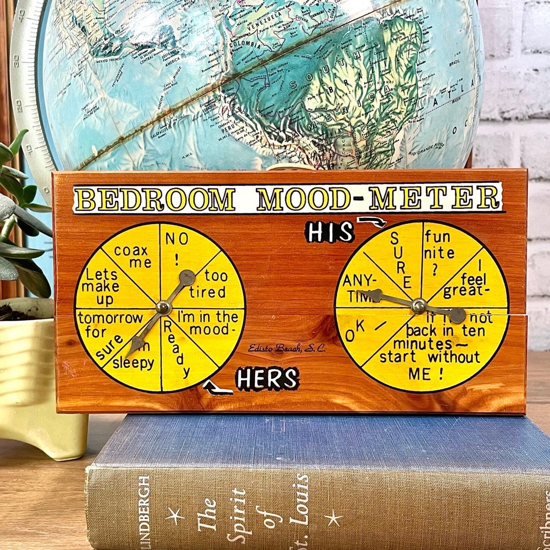 Vintage Bedroom Mood Meter Wall Plaque Funny Wedding Gift - Etsy
