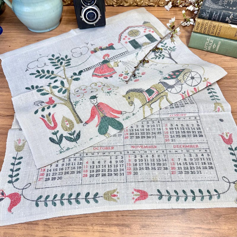 Tea Towel Calendar - Etsy