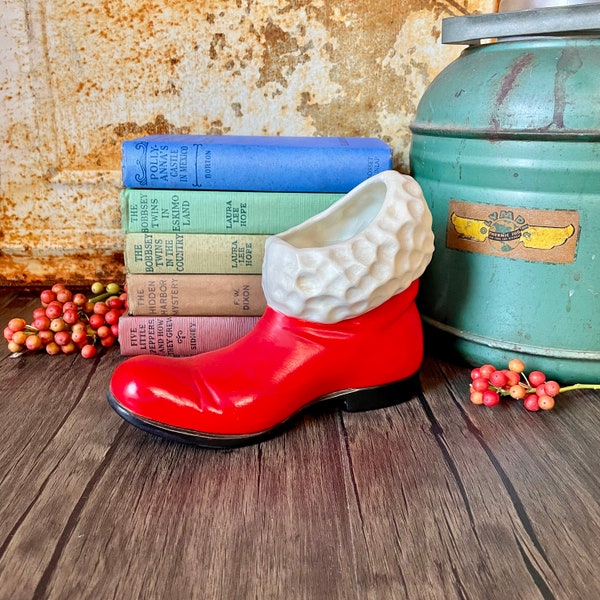 Santa Boot Vase - Etsy
