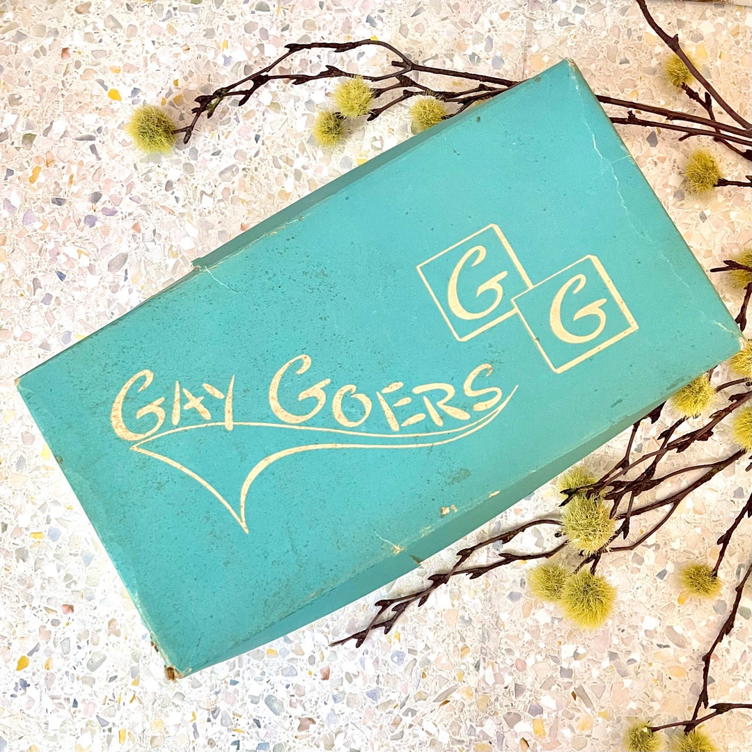 Vintage Gay Goers Shoebox 1950s High Heeled Shoe Storage Box Kitsch ...