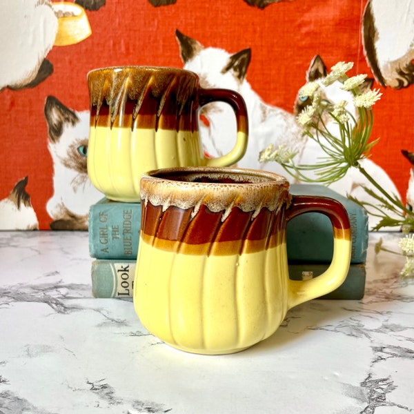 Brown Drip Mug - Etsy