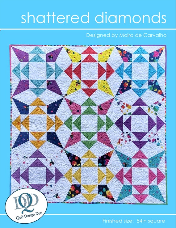 Shattered Diamonds Quilt Pattern | Etsy