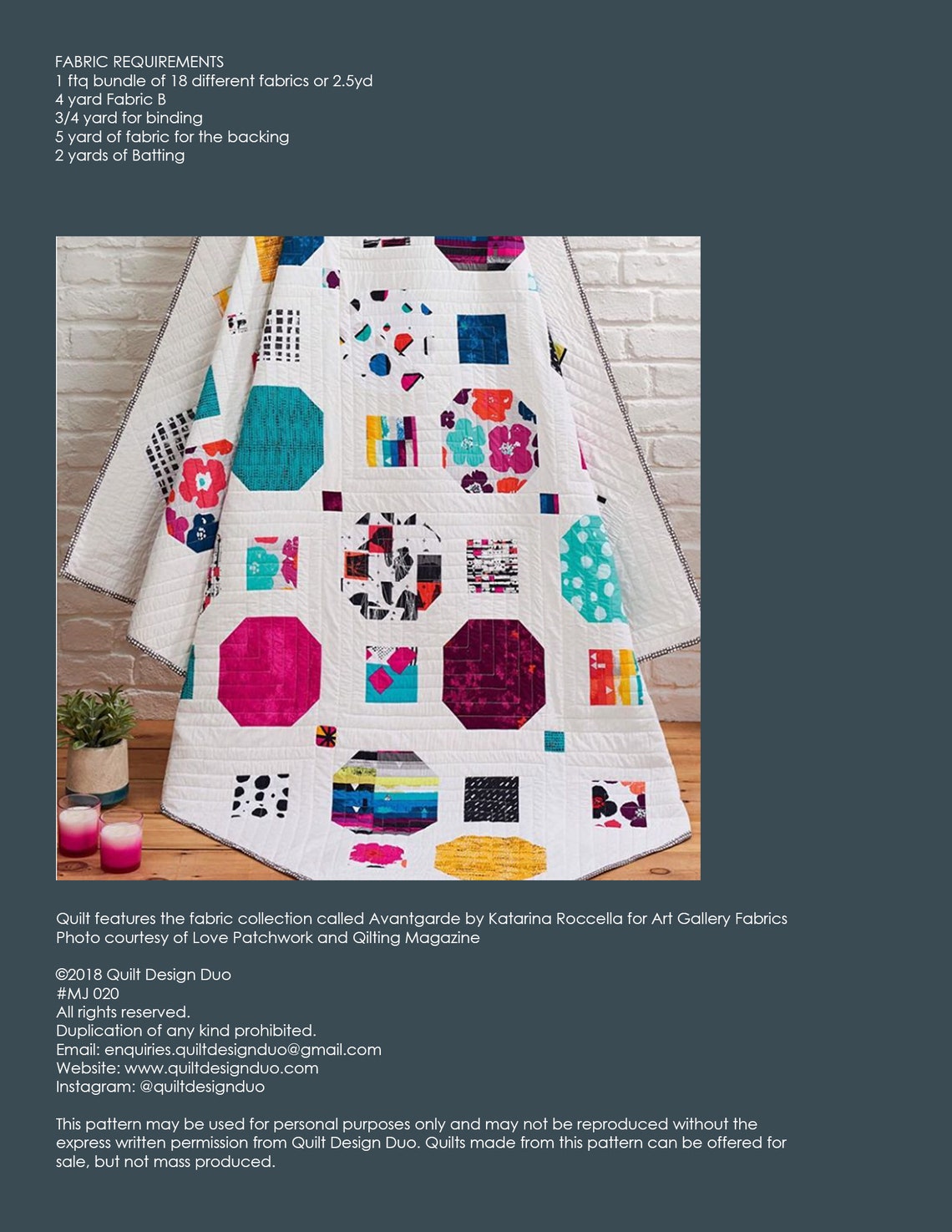 Jewel Drop Quilt Pattern | Etsy