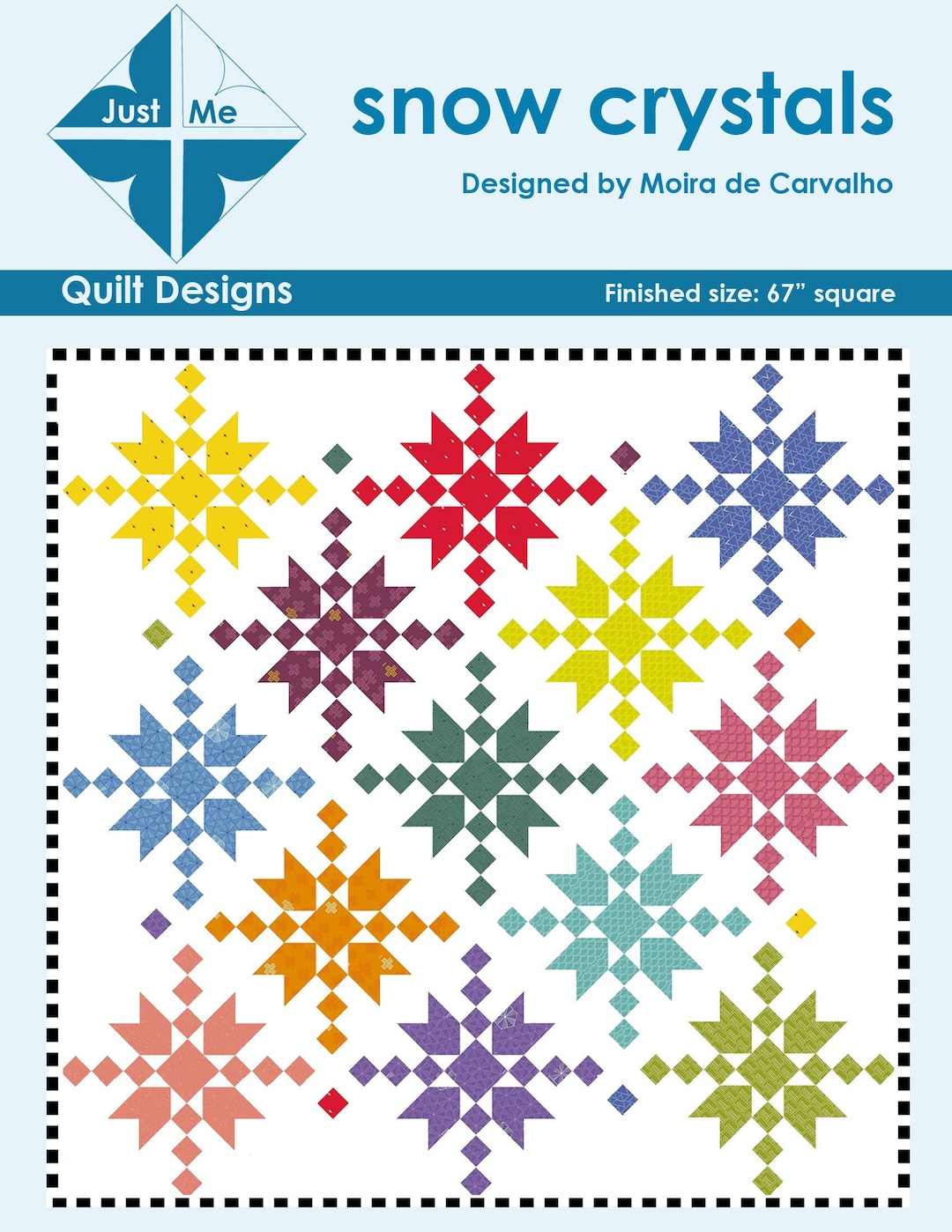Snow Crystals Quilt Pattern Bonus 2 Sizes - Etsy