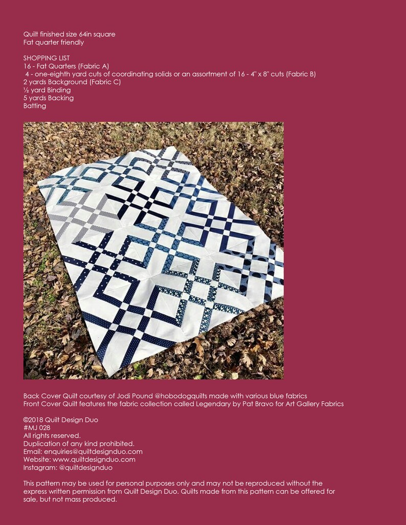 Bohemian Caravan Quilt Pattern - Etsy