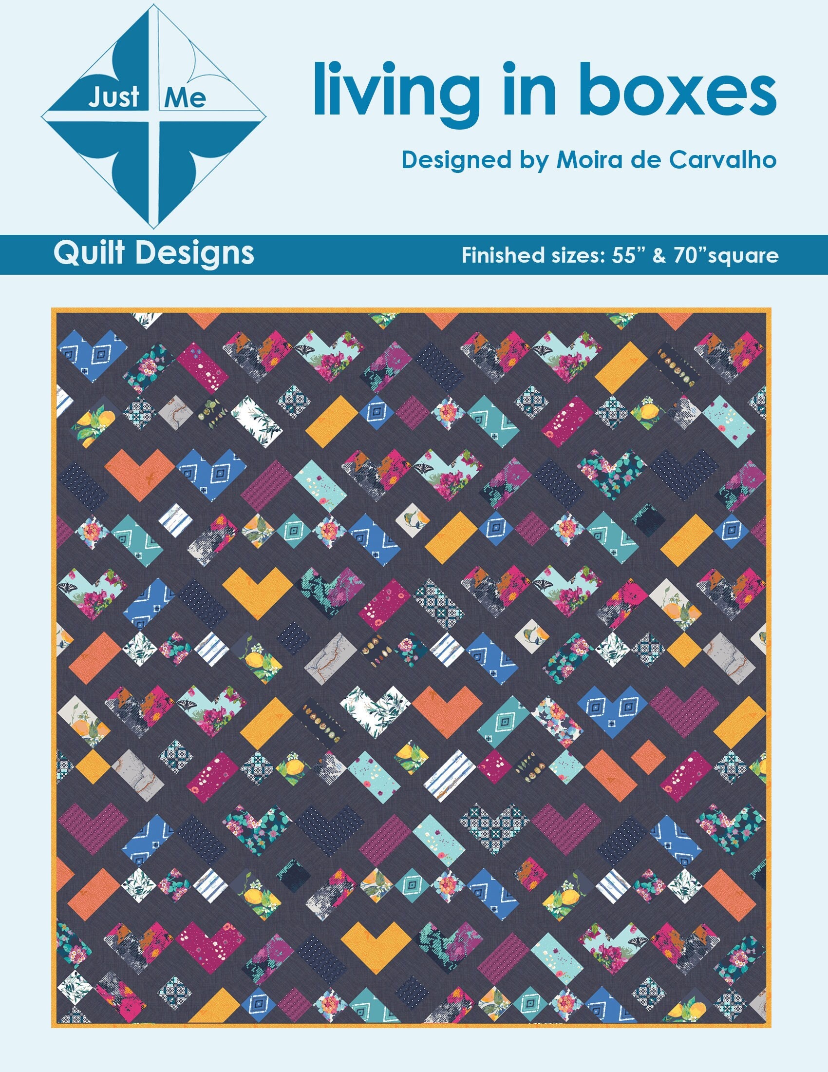 Living in Boxes Quilt Pattern in 2 Sizes - Etsy