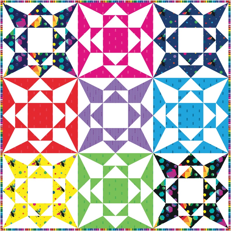 Shattered Diamonds Quilt Pattern - Etsy