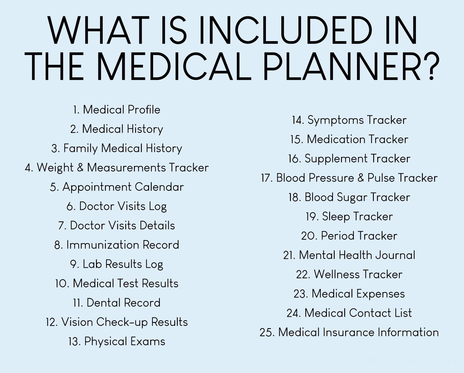 Medical Planner Clean & Minimalist Design A4 A5 A6 - Etsy