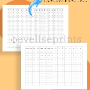 Thai Thai Script/ Alphabet Study Pack Charts & Worksheets printable ...