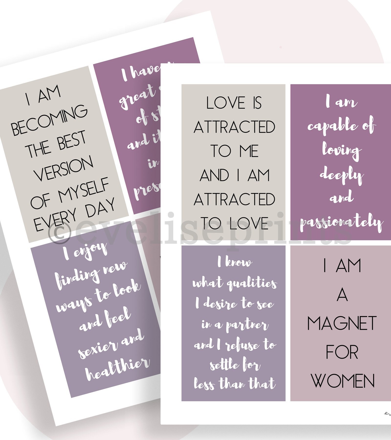 Affirmation Cards Set for Attracting Love & Relationships FOR MEN ...