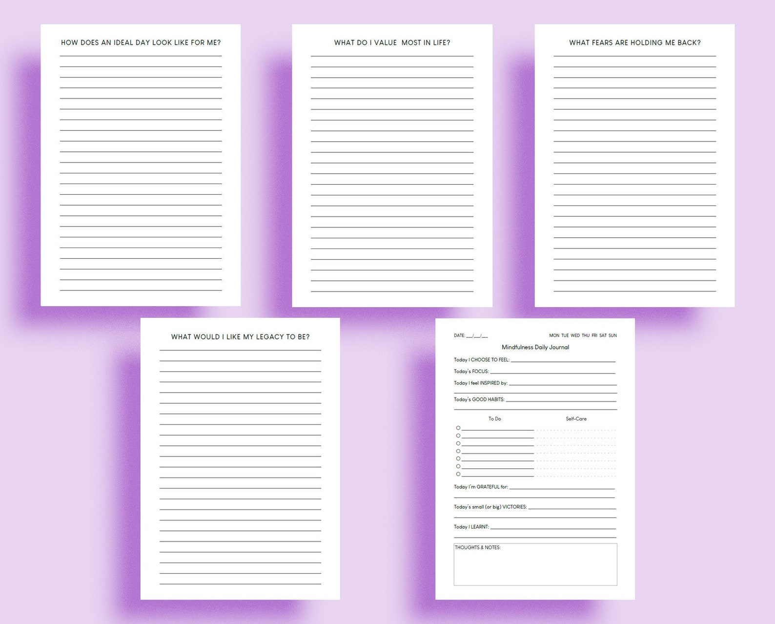 Dream Life Creator: Imagine, Plan, Achieve Clean & Minimalist Design A4 ...