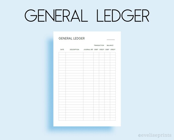 General Ledger Accounting Book