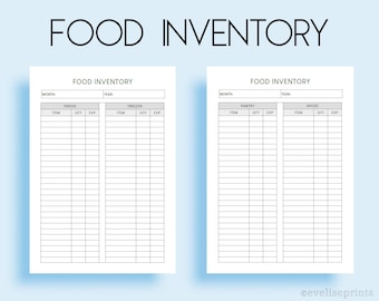 Household Inventory Kit Prepper Pantry Prepper Food Pantry - Etsy
