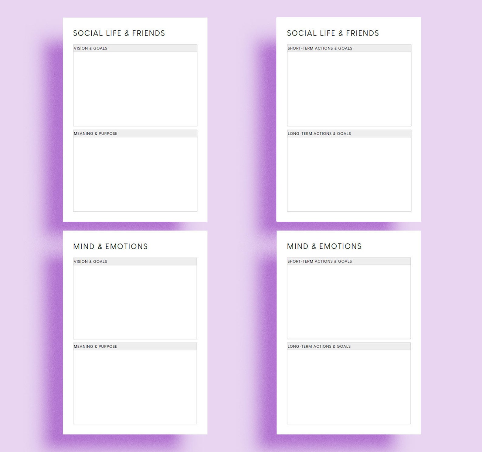 Dream Life Creator: Imagine, Plan, Achieve Clean & Minimalist Design A4 ...