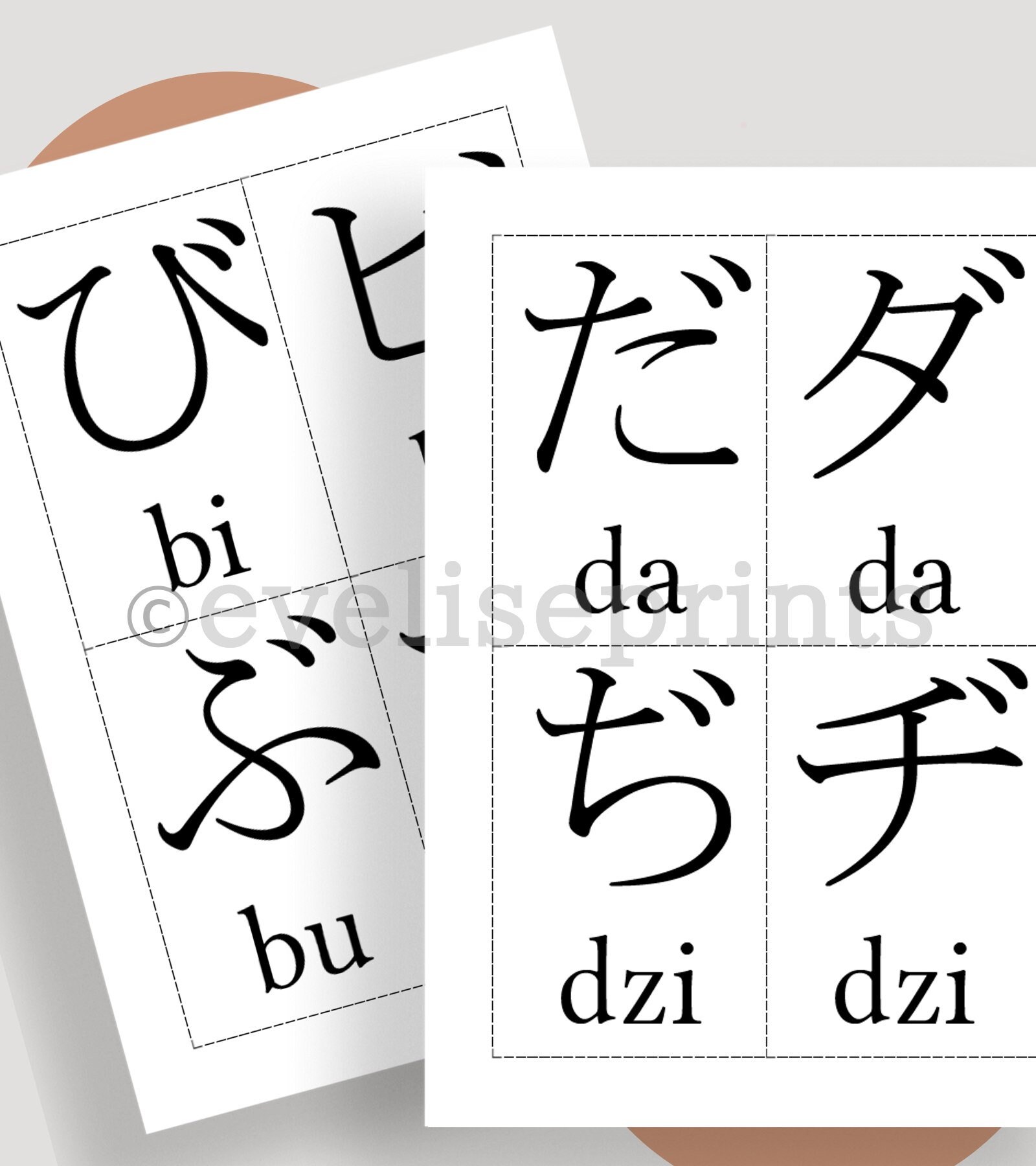 Japanese Hiragana & Katakana Flashcards printable - Etsy