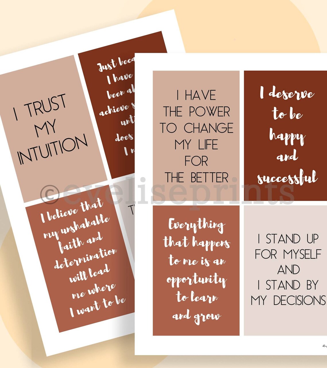 Affirmation Cards Set for Success, Self-esteem & Confidence ...