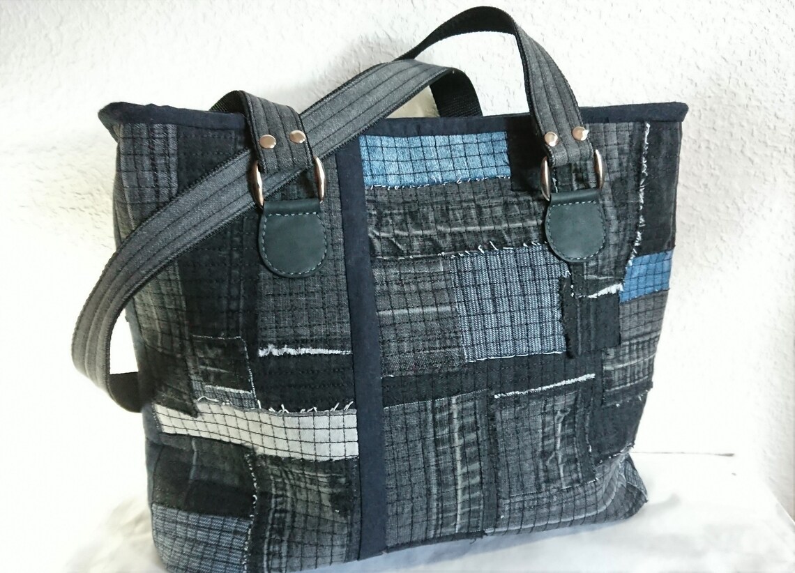 Upcycled Denim Handbag. Handmade Bag. - Etsy