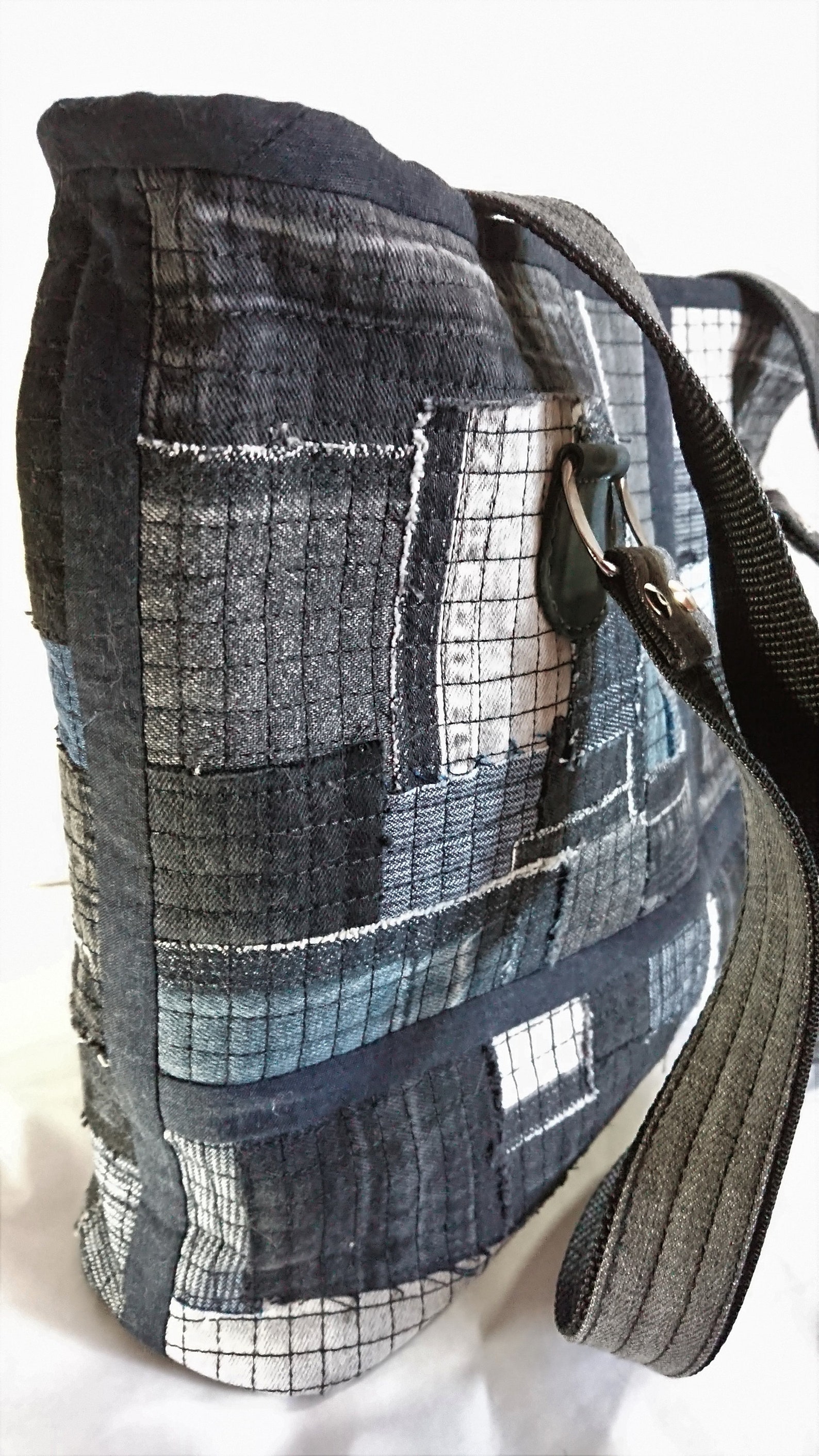 Upcycled Denim Handbag. Handmade Bag. - Etsy
