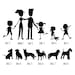 Figure Decals Family Vinyl Sticker - Family of 6 on Board, Family Car ...