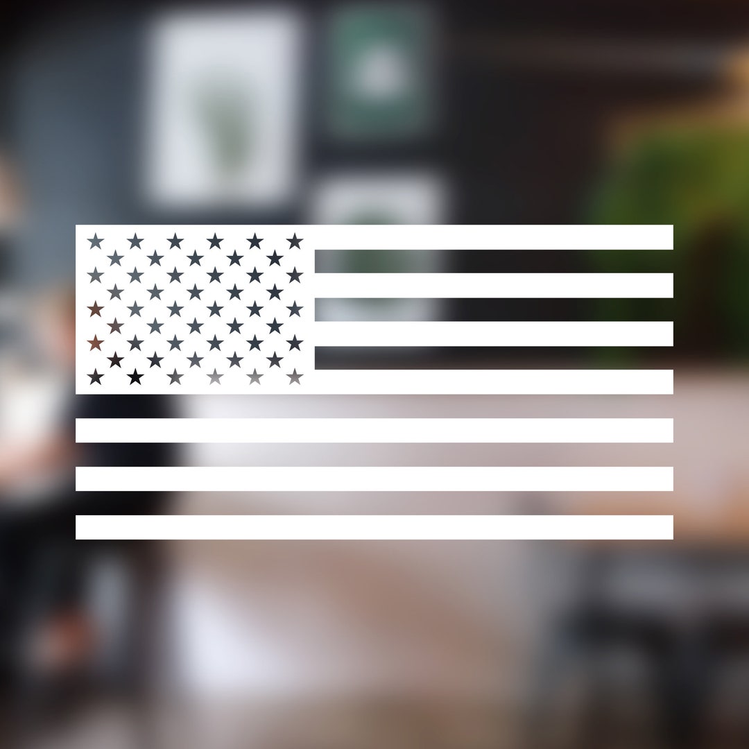 American Flag Vinyl Decal Window Wall Sticker Flag of the United States ...