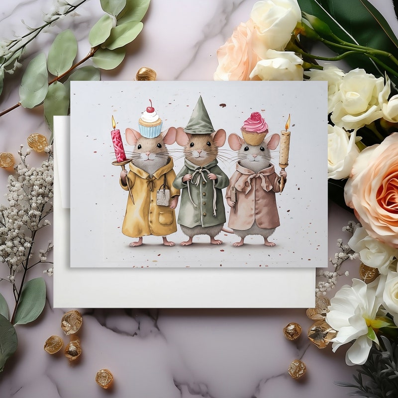 Funny Mice Cards - Etsy