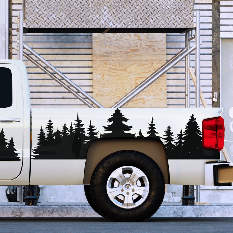 2-pack Pine Trees Vinyl Decal Wall Decal Sticker Mountain and - Etsy