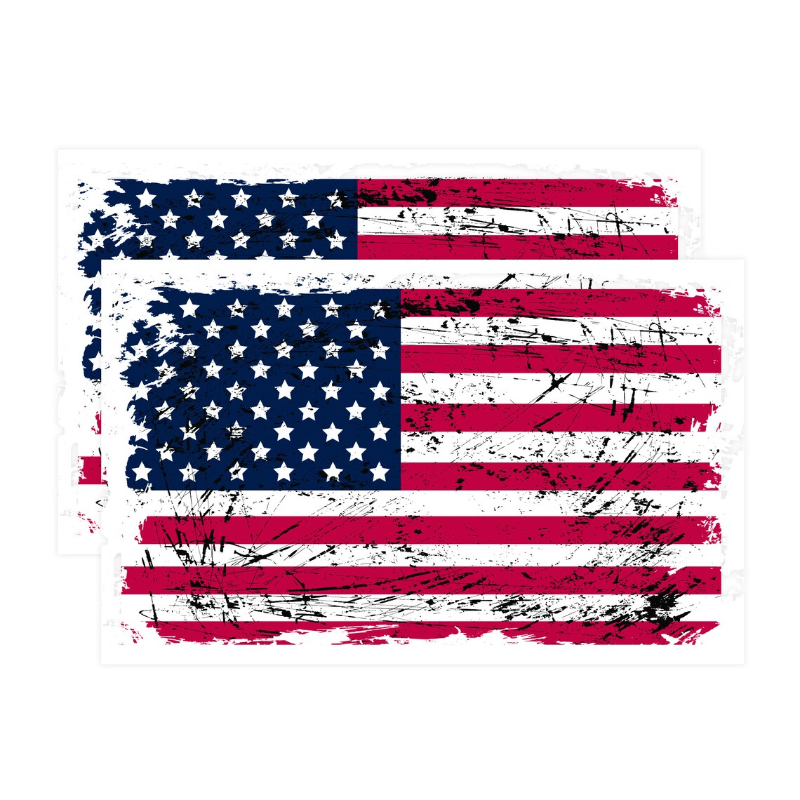 American Flag Vinyl Decal Window Wall Sticker Large Flag of the United ...
