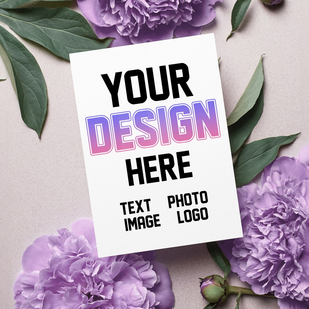 Custom Greeting Card With Envelopes, Personalized Thank You Card ...