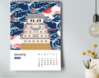 Japanese Monthly Calendar - Etsy