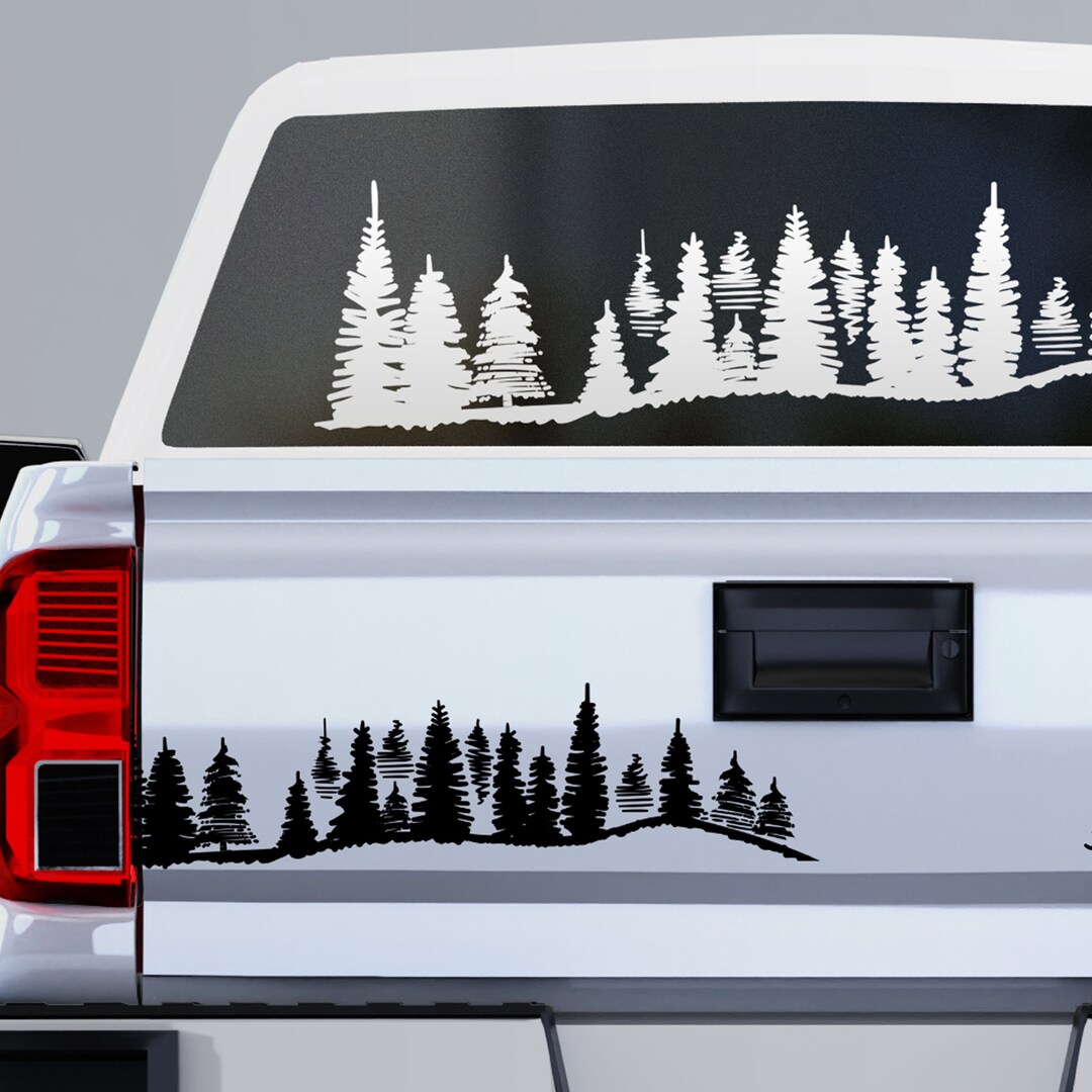 2-pack Trees Forest Vinyl Decal Sticker for Car Trucks Vehicle Decal ...