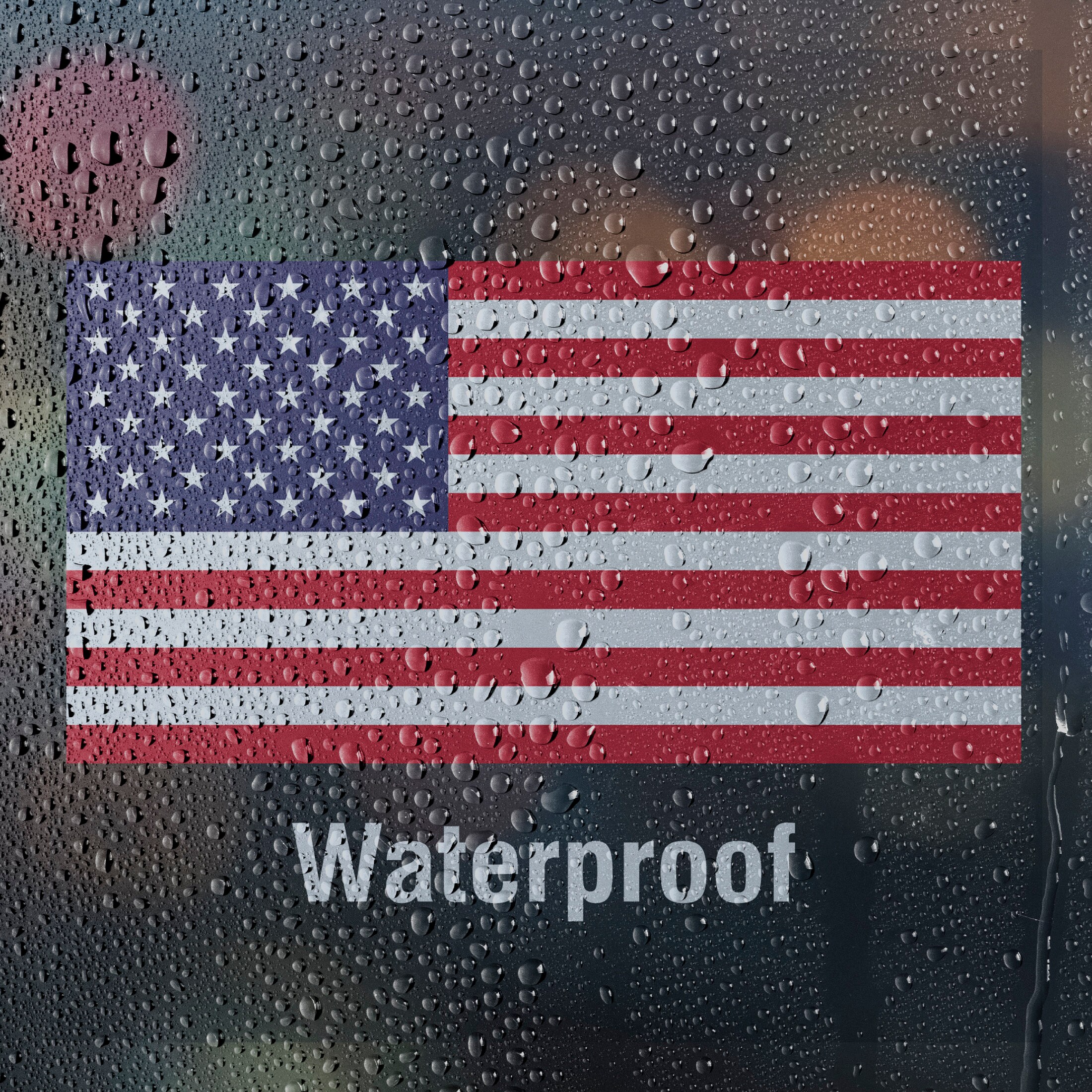 American Flag Vinyl Decal Window Wall Sticker Large Flag of the United ...