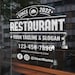 Custom Restaurant Window Decal, Custom Window Decal, Diner Bistro Name ...