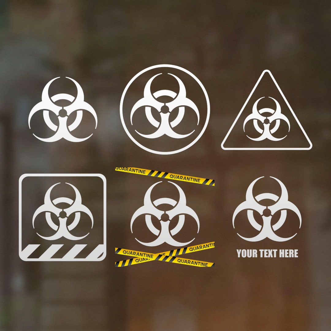 Biohazard Decal Sticker Window Wall Decal, Biohazard Car Decal ...