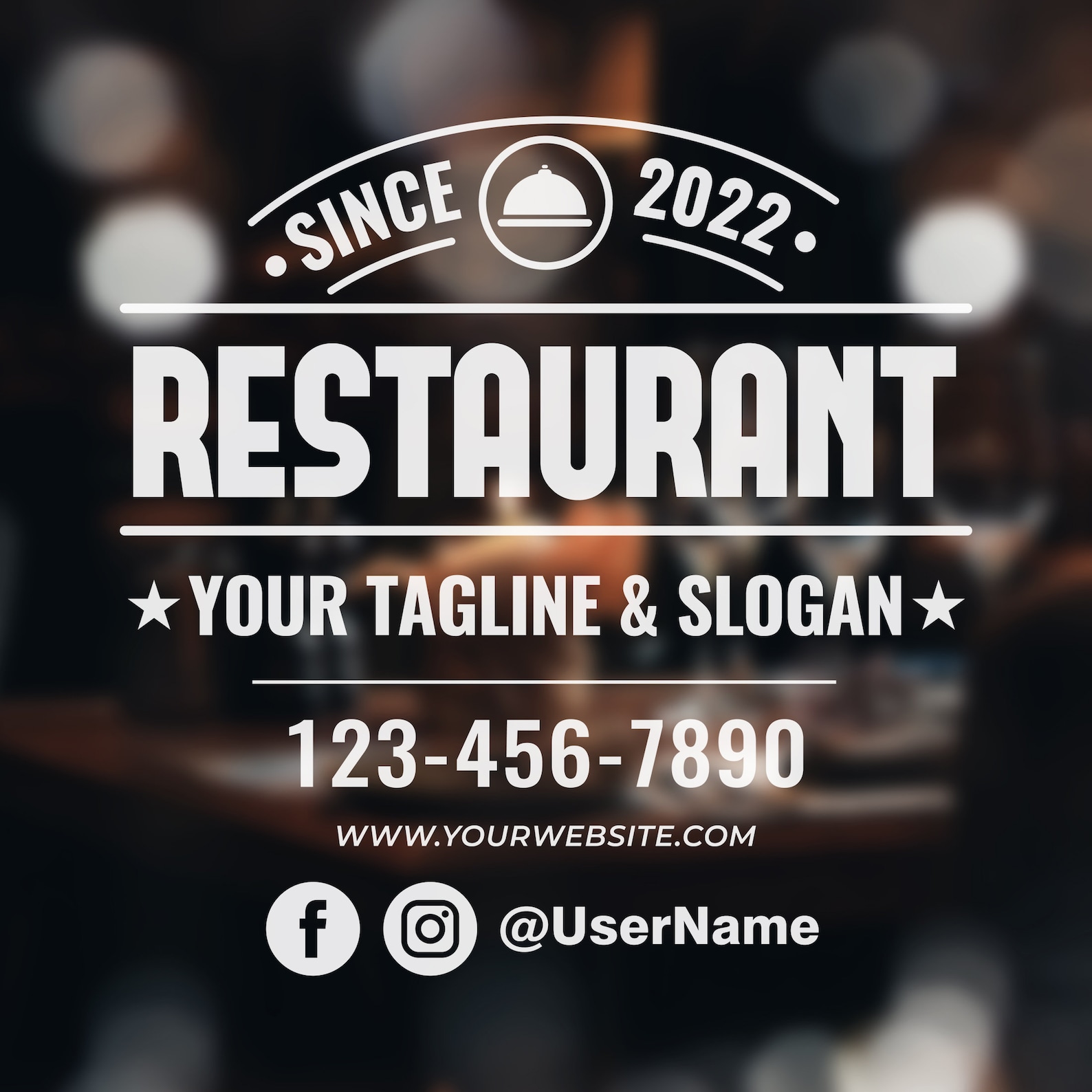 Custom Restaurant Window Decal Custom Window Decal Diner - Etsy