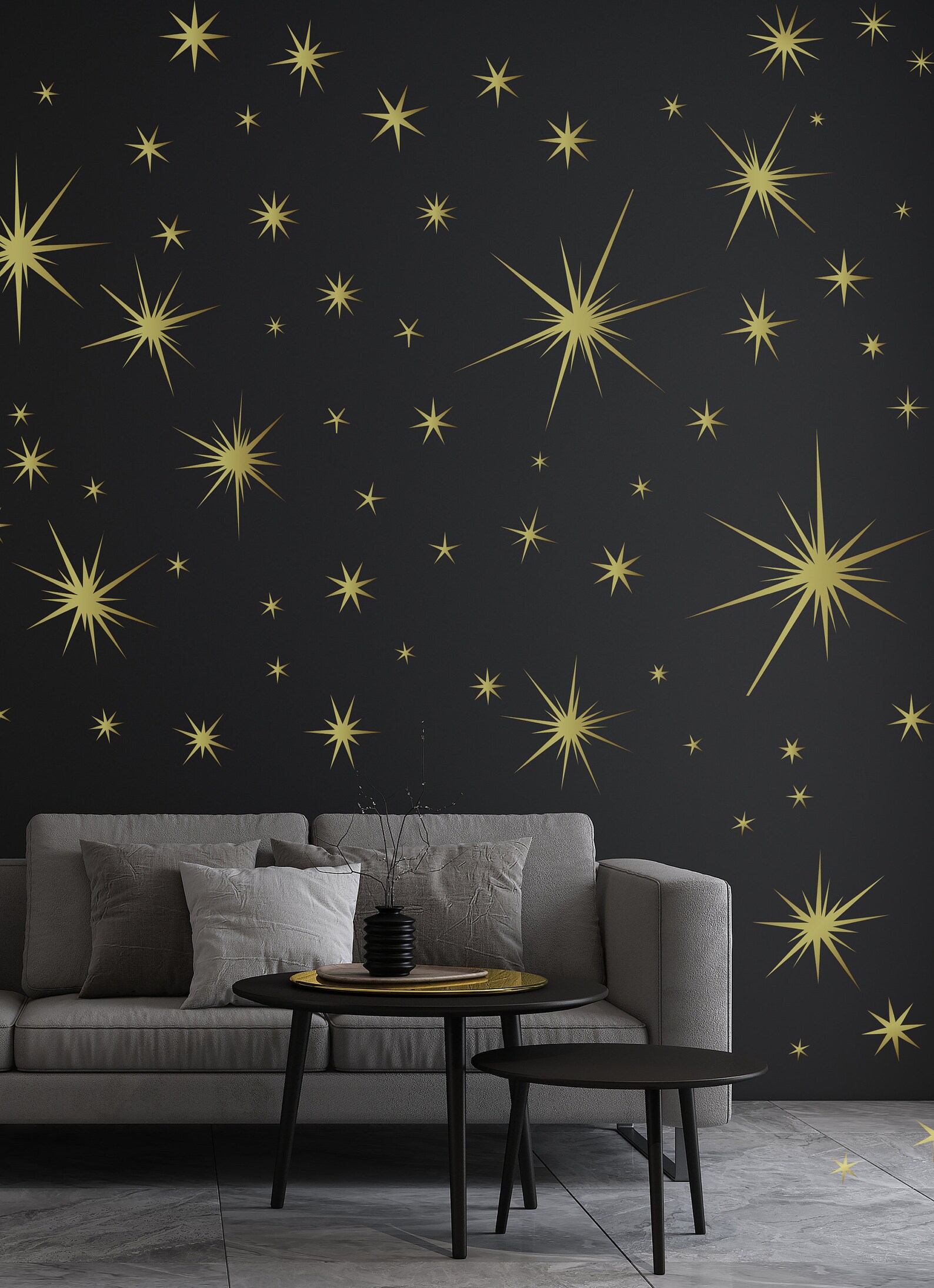 Starburst Wall Decals | Retro-inspired Stars Sticker | Stylish Home ...