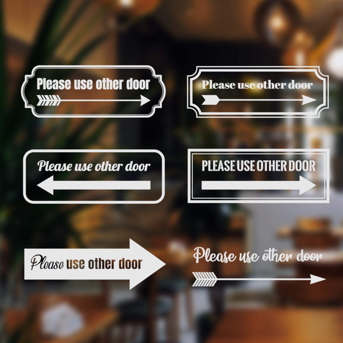 Please Use Other Door Vinyl Decal (right or Left) Arrow, Please Use ...