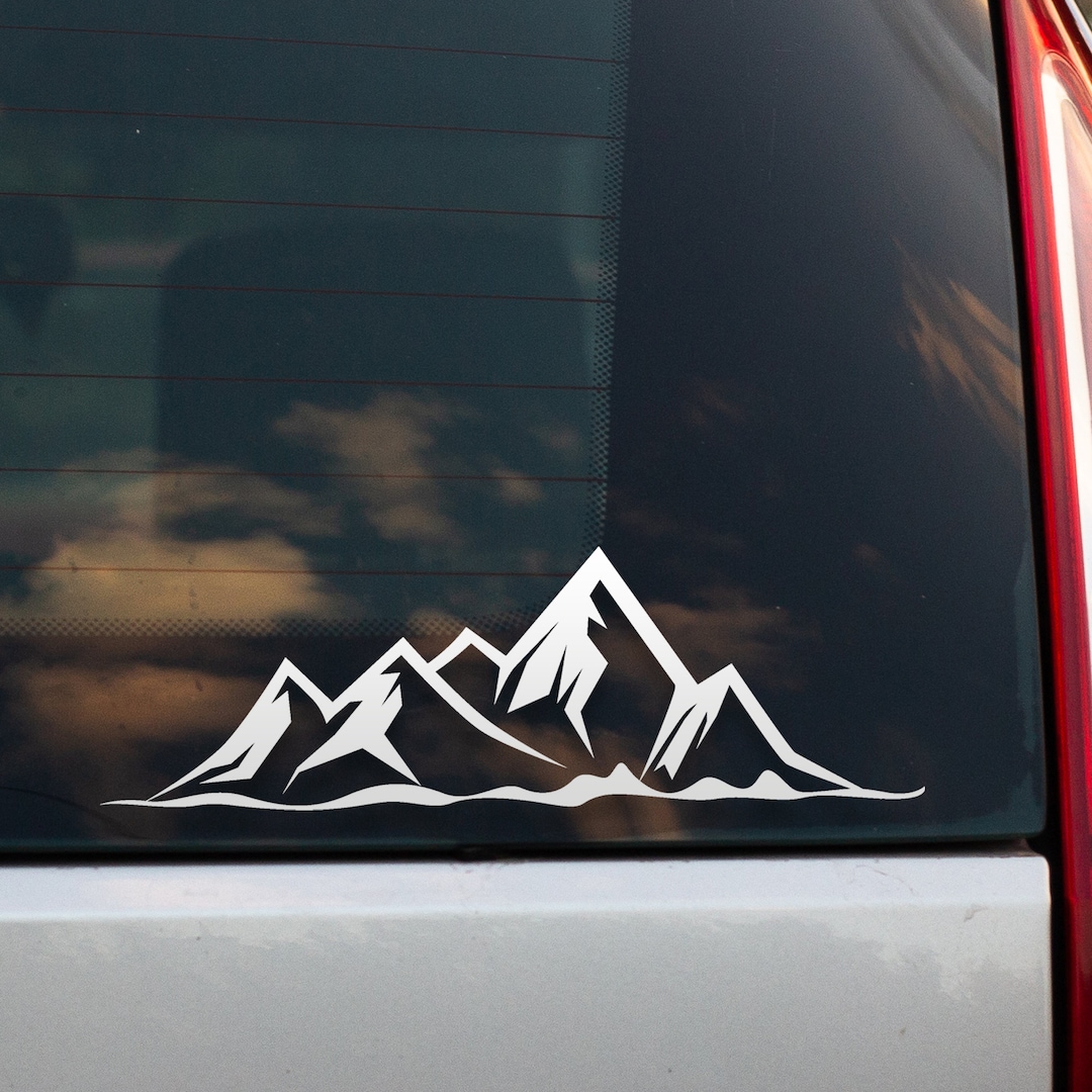 Mountains Vinyl Decal Sticker for Car Trucks Vehicle Decal Mountain ...