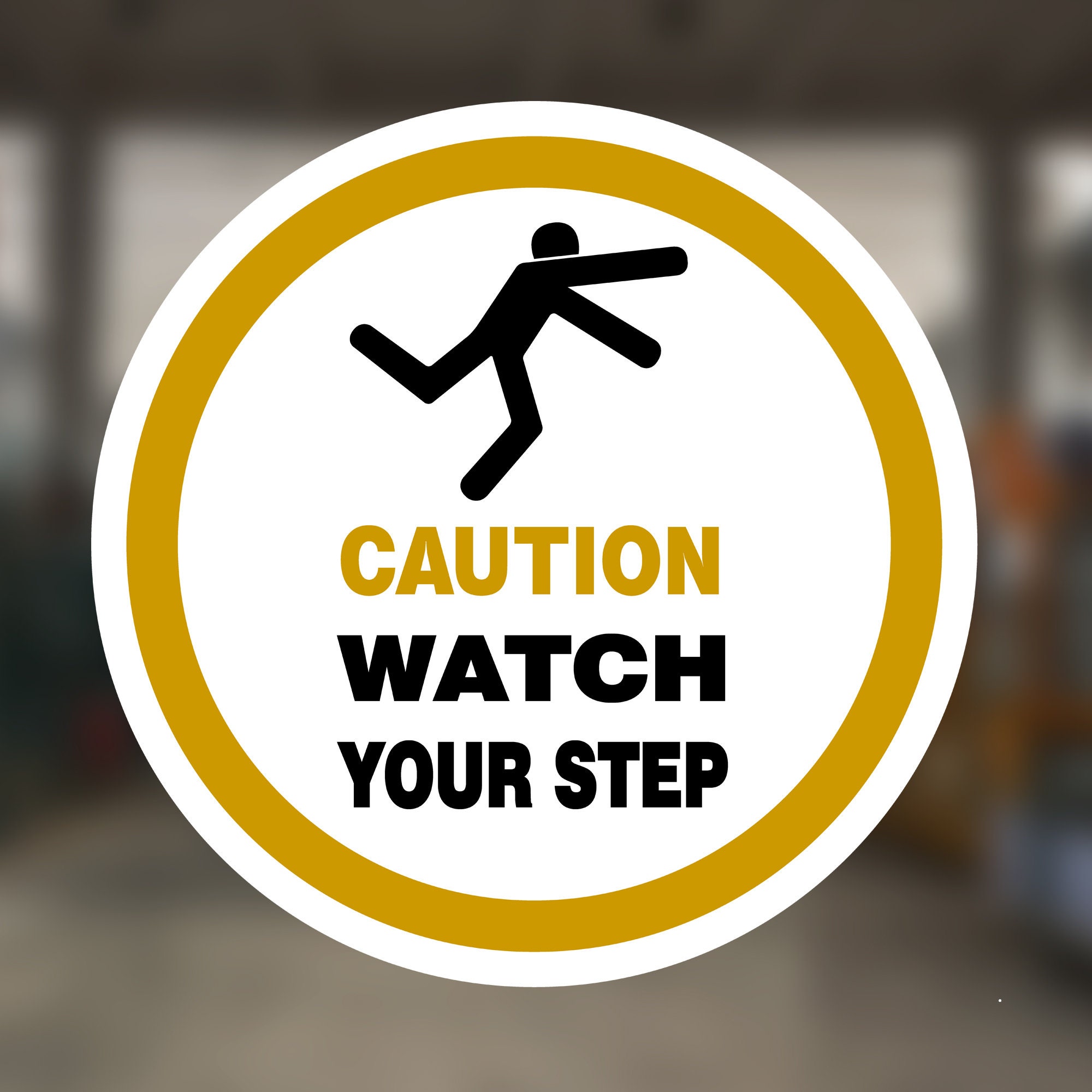 CAUTION Watch Your Step Decal Anti-slip CAUTION Beware Step - Etsy