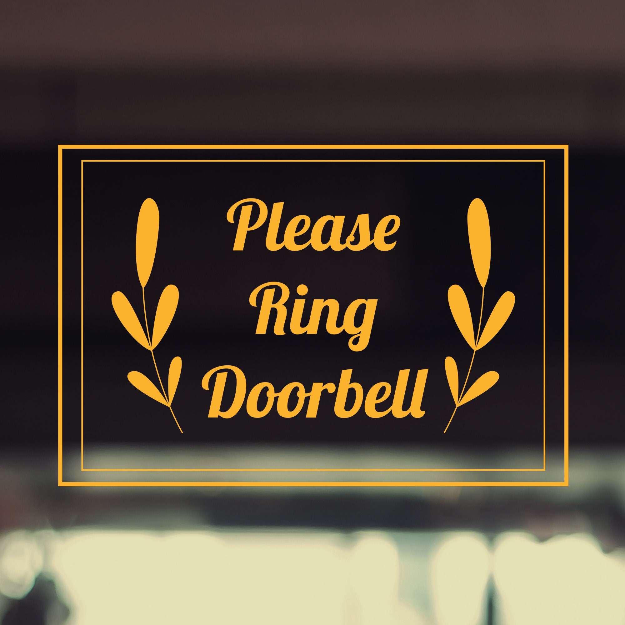 Custom Please Ring the Bell Decal Sticker Window Wall White Decal ...