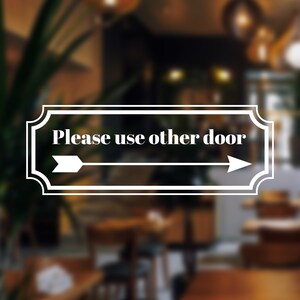 Please Use Other Door Vinyl Decal (right or Left) Arrow, Please Use ...