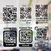 Custom QR Code, Scan Me QR Code Custom Text, Social Media Window Wall ...