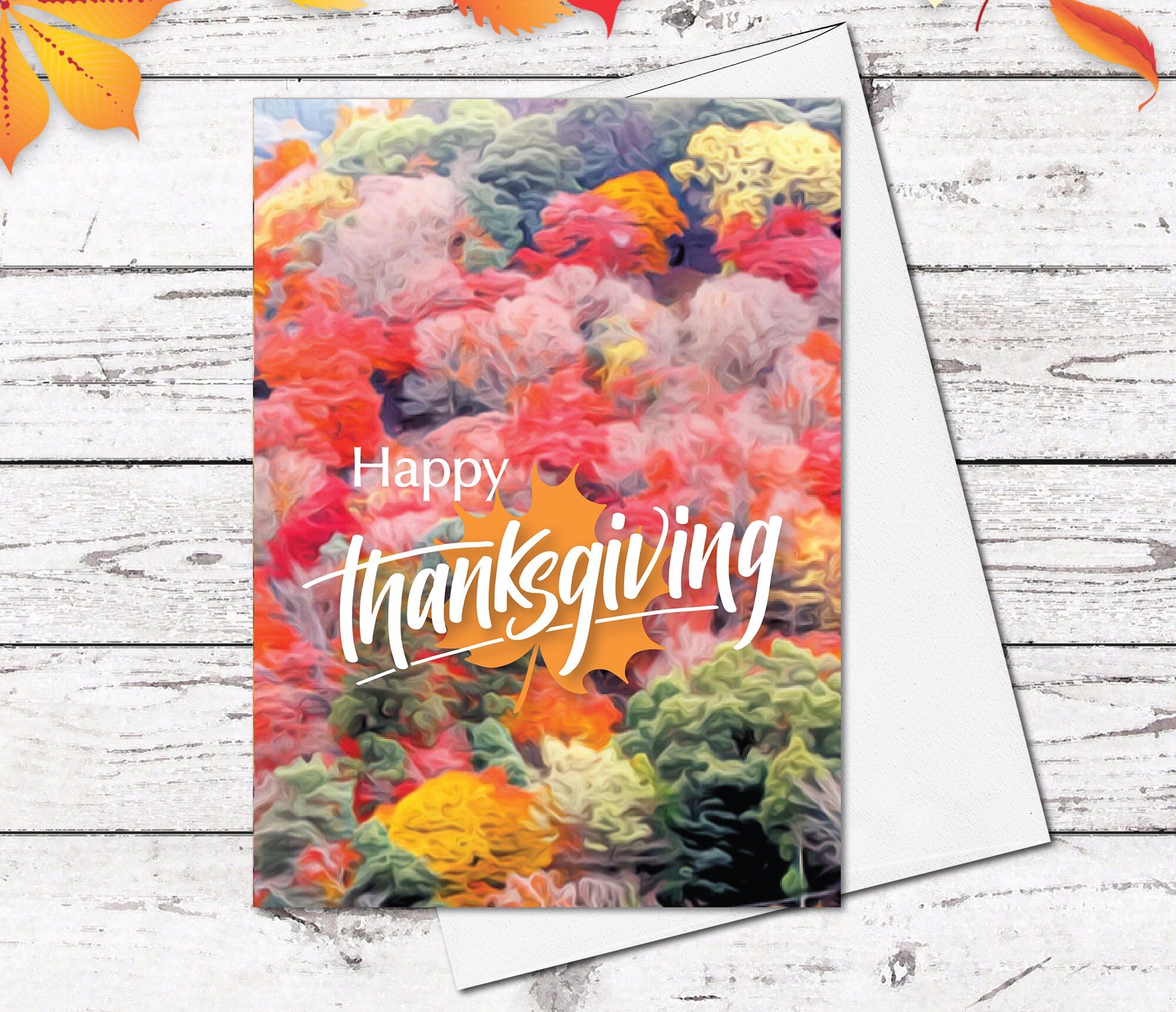 Supperb Thanksgiving Cards Set de 4 Happy Thanksgiving Card - Etsy France
